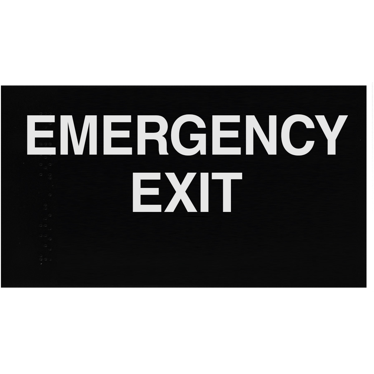 Engraved Grade 2 Braille Emergency Exit Sign in Various Colors